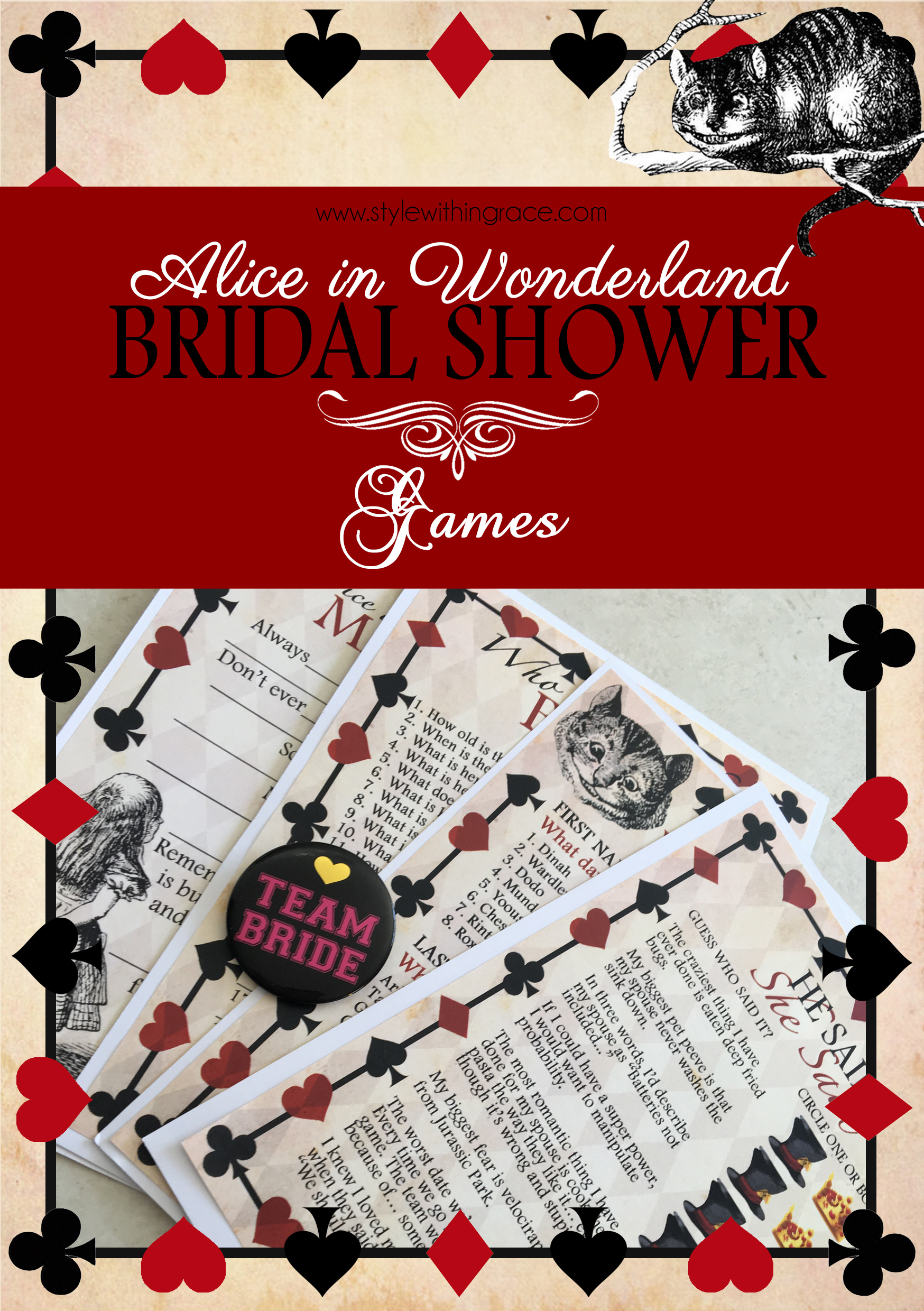 Alice In Wonderland Bridal Shower Games